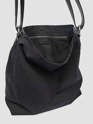 Dries Van Noten Cotton & Leather Tote Bag