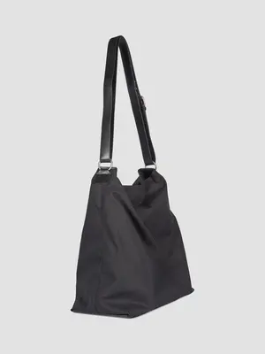 Dries Van Noten Cotton & Leather Tote Bag