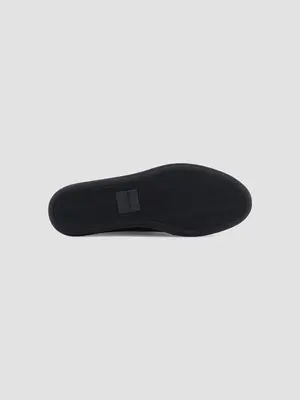 Giorgio Armani Logo Vintage Leather Slip-on Loafers