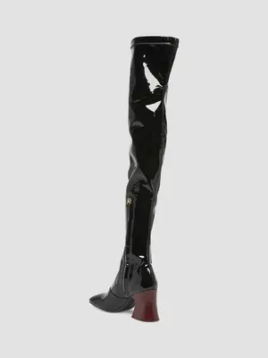 Chloé Janis 80mm Patent Leather Over-the-knee Boots
