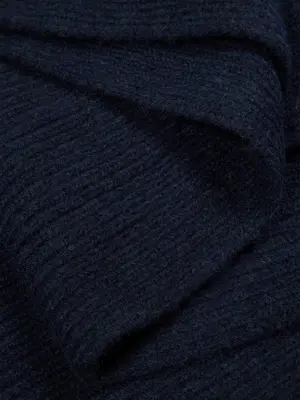 Dries Van Noten Moyson Alpaca-wool Scarf - Navy