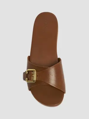 Chloé Jeannette 40mm Leather Sandals