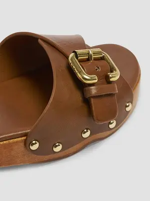 Chloé Jeannette 40mm Leather Sandals