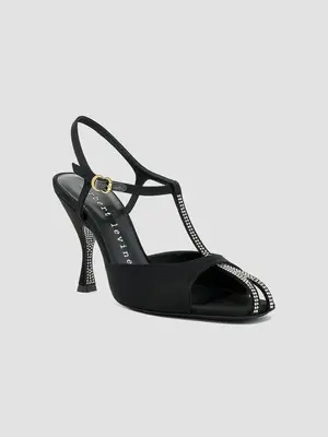 HERBERT LEVINE Hidden Gem 95mm Satin Sandals