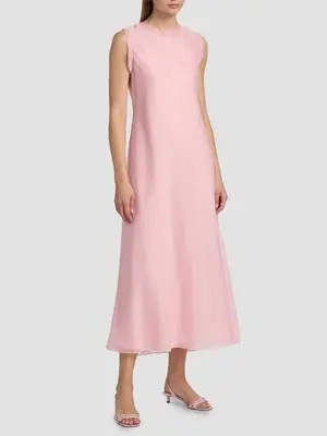 MILLY Linda Sleeveless Midi-dress