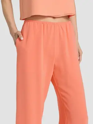 LESET Arielle Wide-leg Pants - Pamplemousse