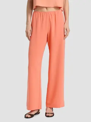 LESET Arielle Wide-leg Pants - Pamplemousse