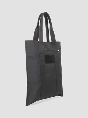 Moschino Logo Hardware Canvas Tote Bag