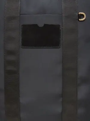Moschino Logo Hardware Canvas Tote Bag