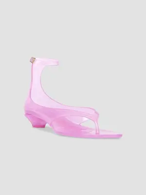 Chloé Chloa 25mm Jelly Thong Sandals - Pink Fizz