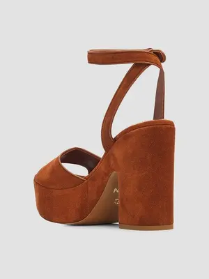 POLLINI 110mm Suede Platform Sandals