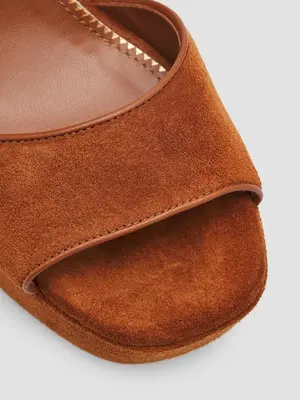 POLLINI 110mm Suede Platform Sandals