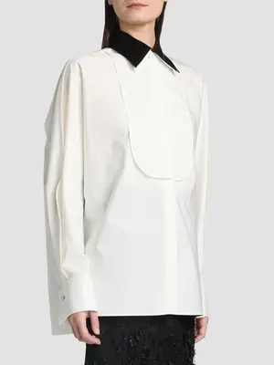 LANVIN Plastron Oversized Cotton Shirt