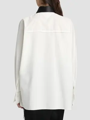 LANVIN Plastron Oversized Cotton Shirt