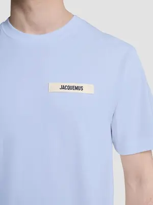 Jacquemus Grosgrain Logo Cotton T-shirt