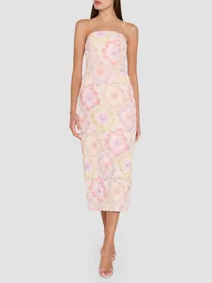 MILLY Kait Floral Embroidered Dress