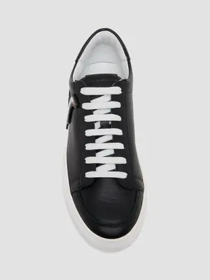 Moschino Goose Leather Low-top Sneakers