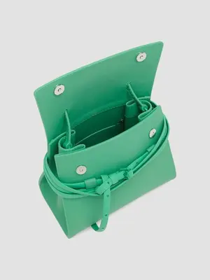 Moschino Tie Me Top Handle Bag - Green