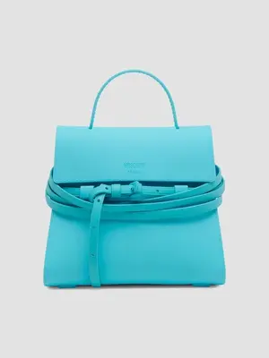 Moschino Tie Me Top Handle Bag - Light Blue