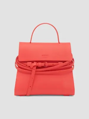 Moschino Tie Me Top Handle Bag - Red