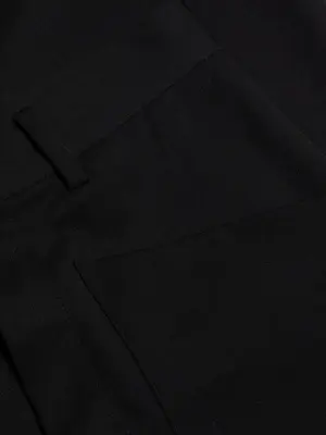 NILI LOTAN Shon Wool Barrel-leg Pants - Black