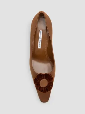 Manolo Blahnik Fortan 70mm Satin Stiletto Pumps