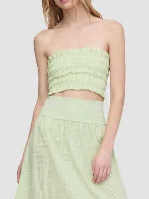 Hill House Home The June Nap Top - Lime Gingham