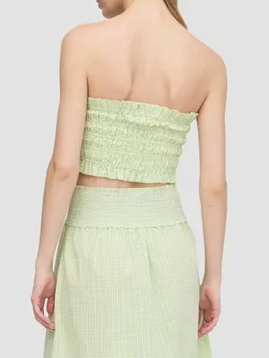 Hill House Home The June Nap Top - Lime Gingham