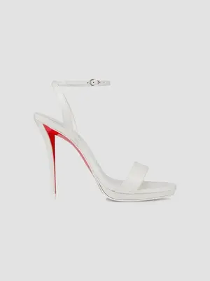 CHRISTIAN LOUBOUTIN Miss Z Queen 120mm Leather Sandals - Bianco