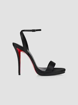 CHRISTIAN LOUBOUTIN Miss Z Queen 120mm Leather Sandals - Black