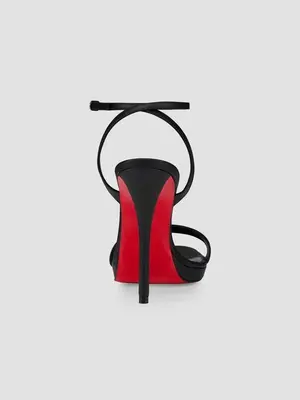 CHRISTIAN LOUBOUTIN Miss Z Queen 120mm Leather Sandals - Black