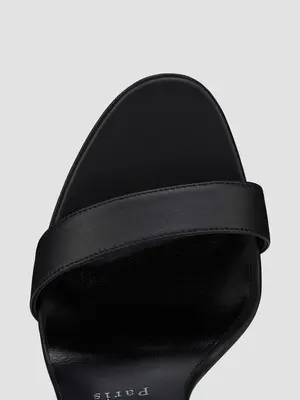 CHRISTIAN LOUBOUTIN Miss Z Queen 120mm Leather Sandals - Black