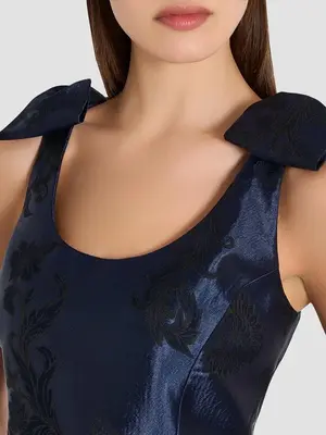 MILLY Kaelynn Floral Jacquard Dress