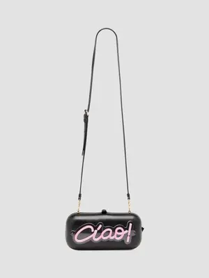 Moschino Ciao! Script Logo Clutch