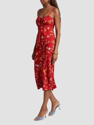REFORMATION Camira Crepe Midi-dress
