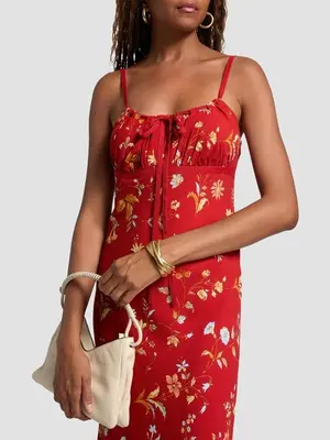 REFORMATION Camira Crepe Midi-dress