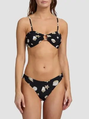 MILLY Seashell O-ring Bikini Top