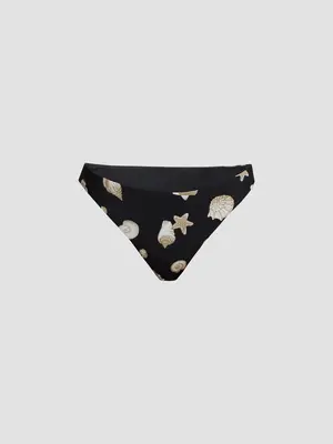 MILLY Margot Seashell Print Bikini Bottom - Multi