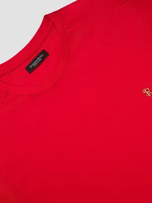 Stefano Ricci Logo Cotton T-shirt - Red