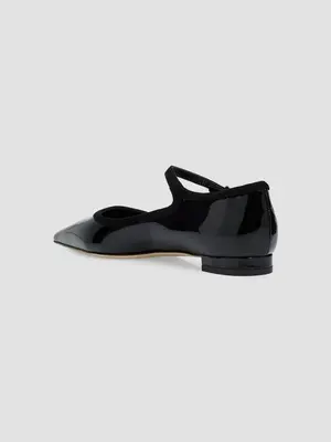 Manolo Blahnik Perdiccamod Patent Leather Mary Janes
