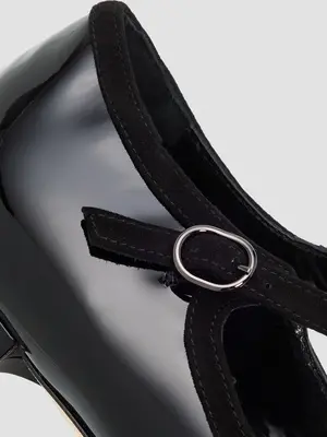 Manolo Blahnik Perdiccamod Patent Leather Mary Janes