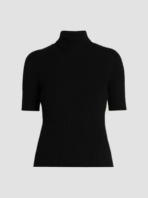 Giorgio Armani Mock Turtleneck Knit Top