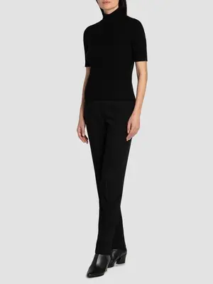 Giorgio Armani Mock Turtleneck Knit Top