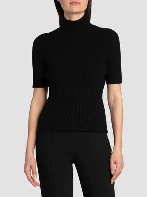 Giorgio Armani Mock Turtleneck Knit Top