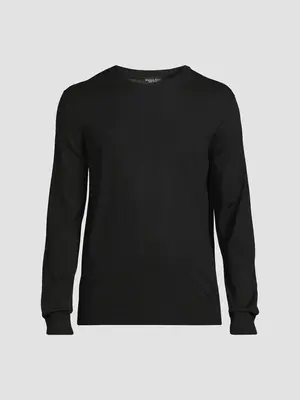 Stefano Ricci Ribbed Wool Sweater - Black