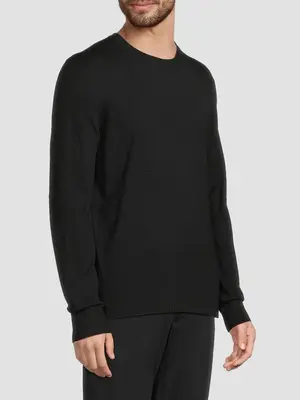 Stefano Ricci Ribbed Wool Sweater - Black
