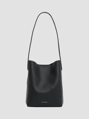 MANSUR GAVRIEL Mini Everyday Cabas Leather Shoulder Bag - Black