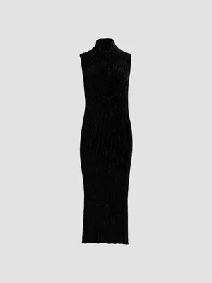 Giorgio Armani Chenille Textured Midi-dress
