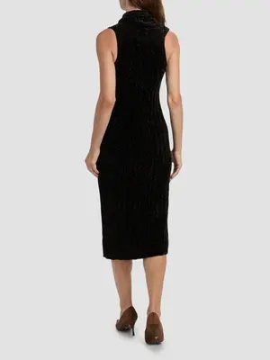Giorgio Armani Chenille Textured Midi-dress