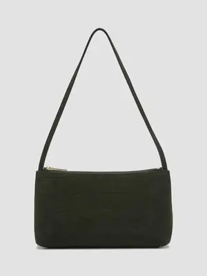 MANSUR GAVRIEL Gaia Suede Croc-embossed Shoulder Bag